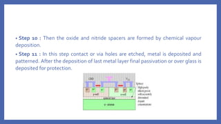 CMOS Fabrication using P-well -VLSI | PPTX