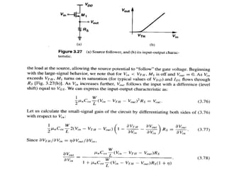 CMOS analog circuit notes , amplifiers .pptx