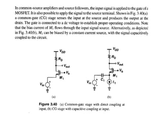 CMOS analog circuit notes , amplifiers .pptx