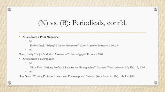 Chicago manual of style writing use on paper | PPT