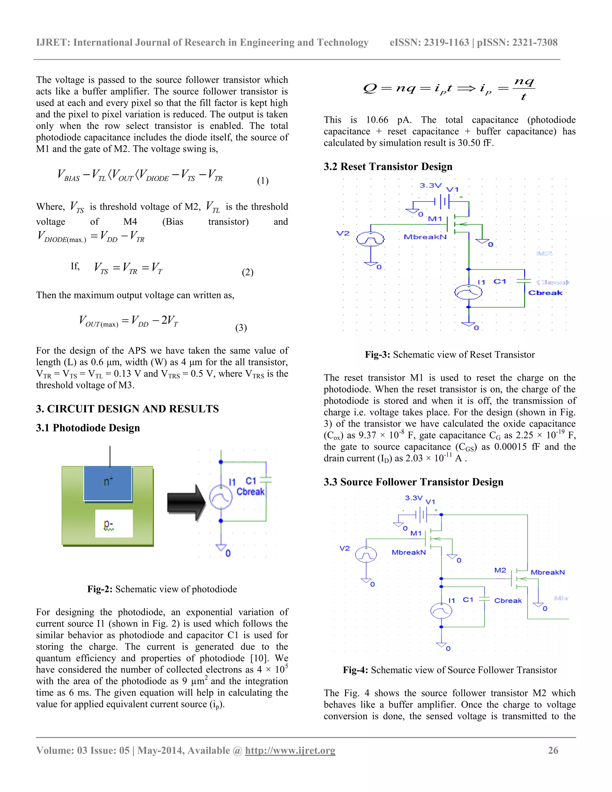 Cmos active pixel design using 0.6 μm image sensor | PDF