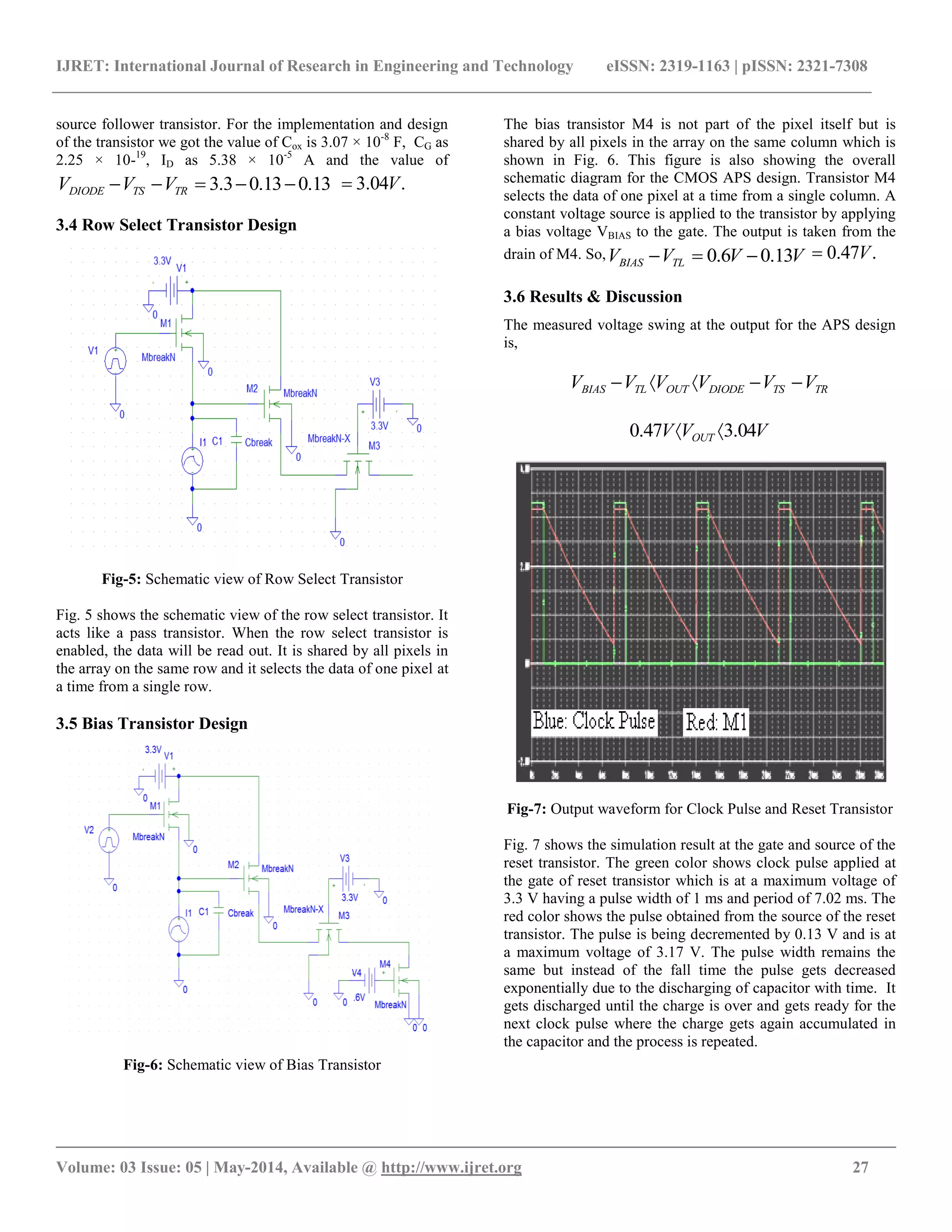 Cmos active pixel design using 0.6 μm image sensor | PDF
