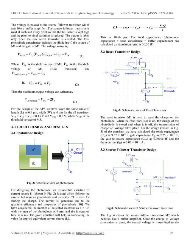 Cmos active pixel design using 0.6 μm image sensor | PDF