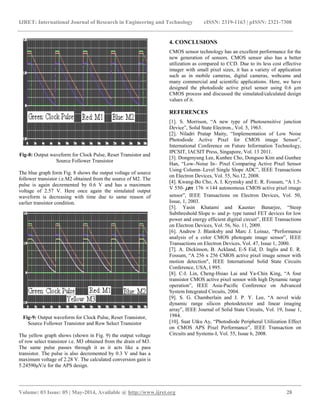 Cmos active pixel design using 0.6 μm image sensor | PDF