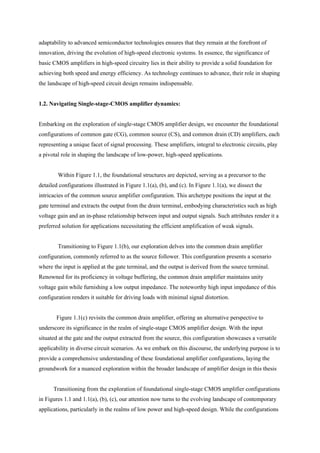 CMOS amplifiers trends and its application | DOCX