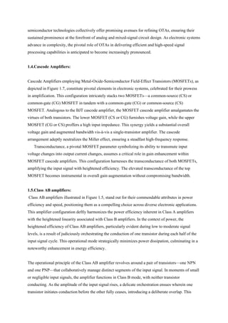CMOS amplifiers trends and its application | DOCX