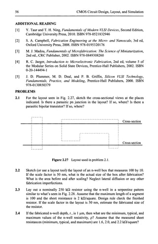 VLSI Design Book CMOS_Circuit_Design__Layout__and_Simulation | PDF