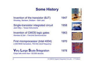 CMOS Digital Integrated Circuits - Ch 01_Introduction | PDF