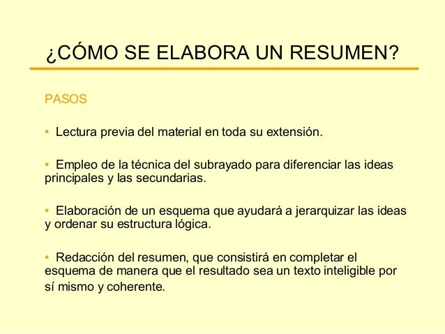 Partes De Un Resumen