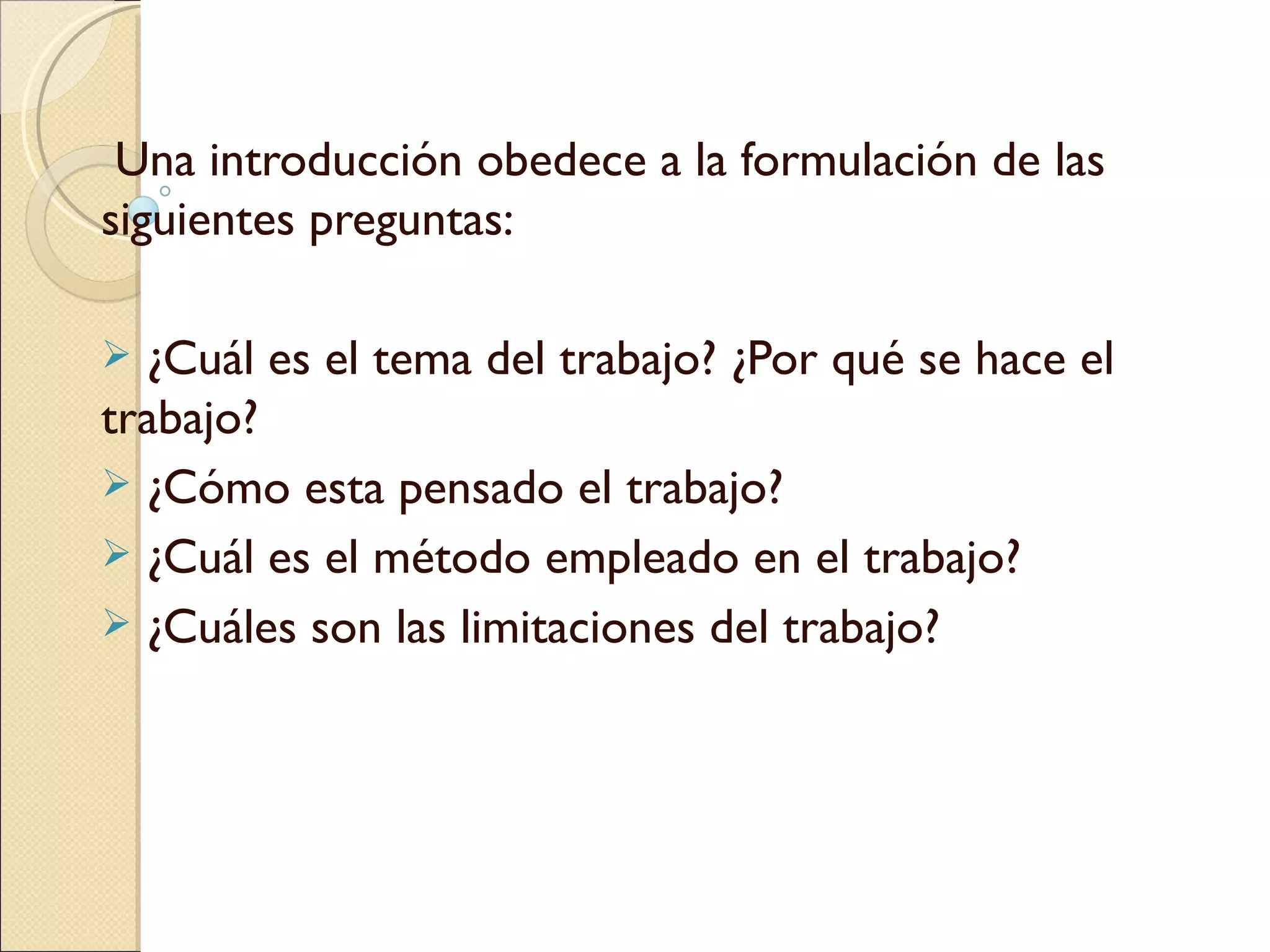 Cómo se hace una introducción | PPT