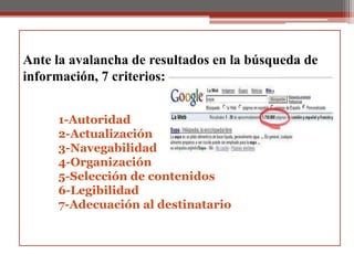 Cómo seleccionar sitios confiables en internet | PPTX