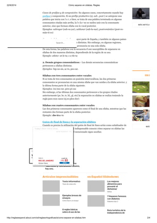 Cómo separar en sílabas | PDF