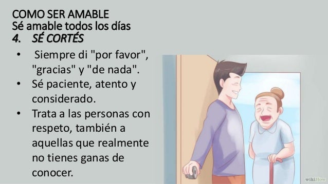 Como ser amable