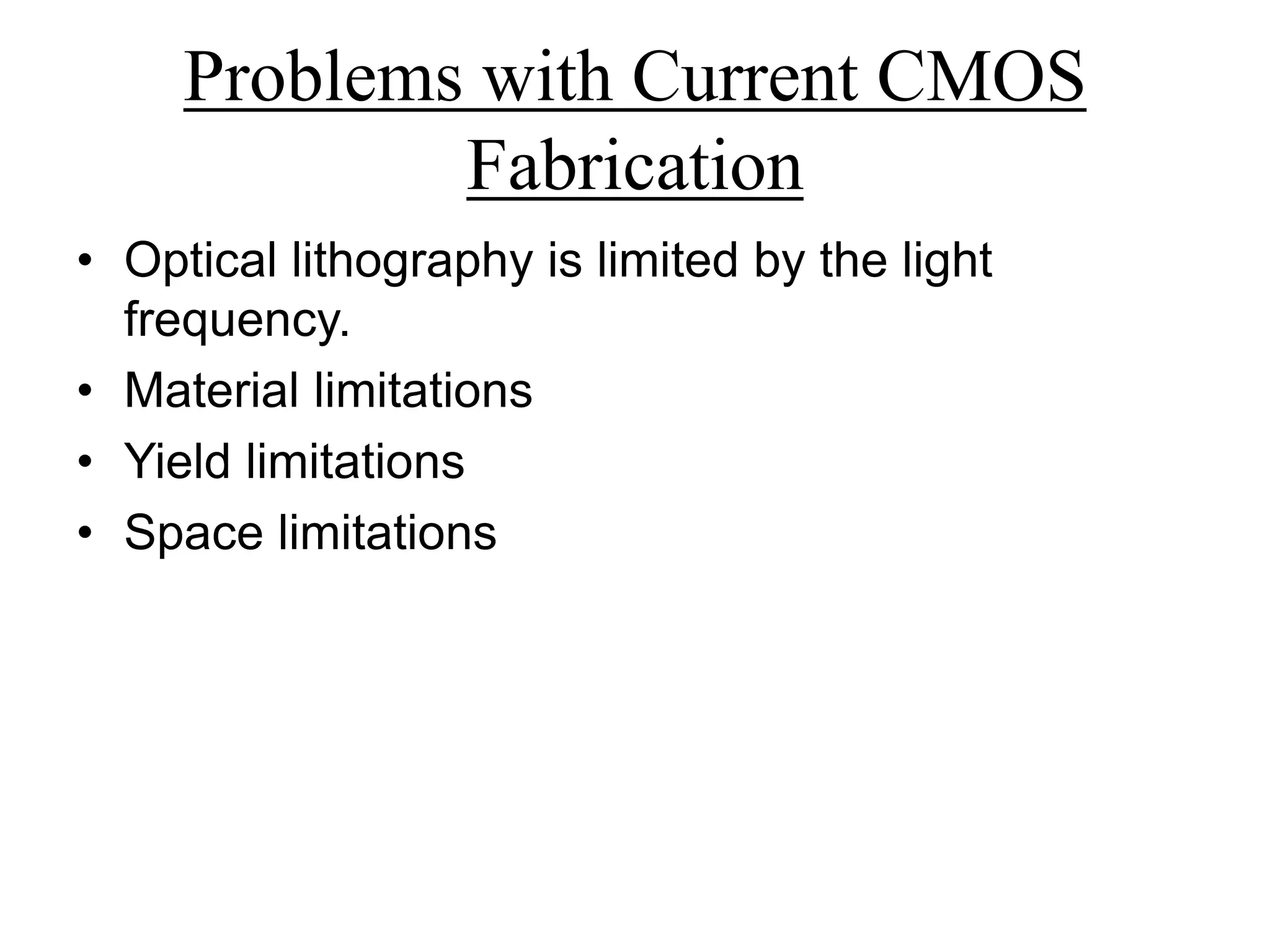 Cmos fabrication | PPTX