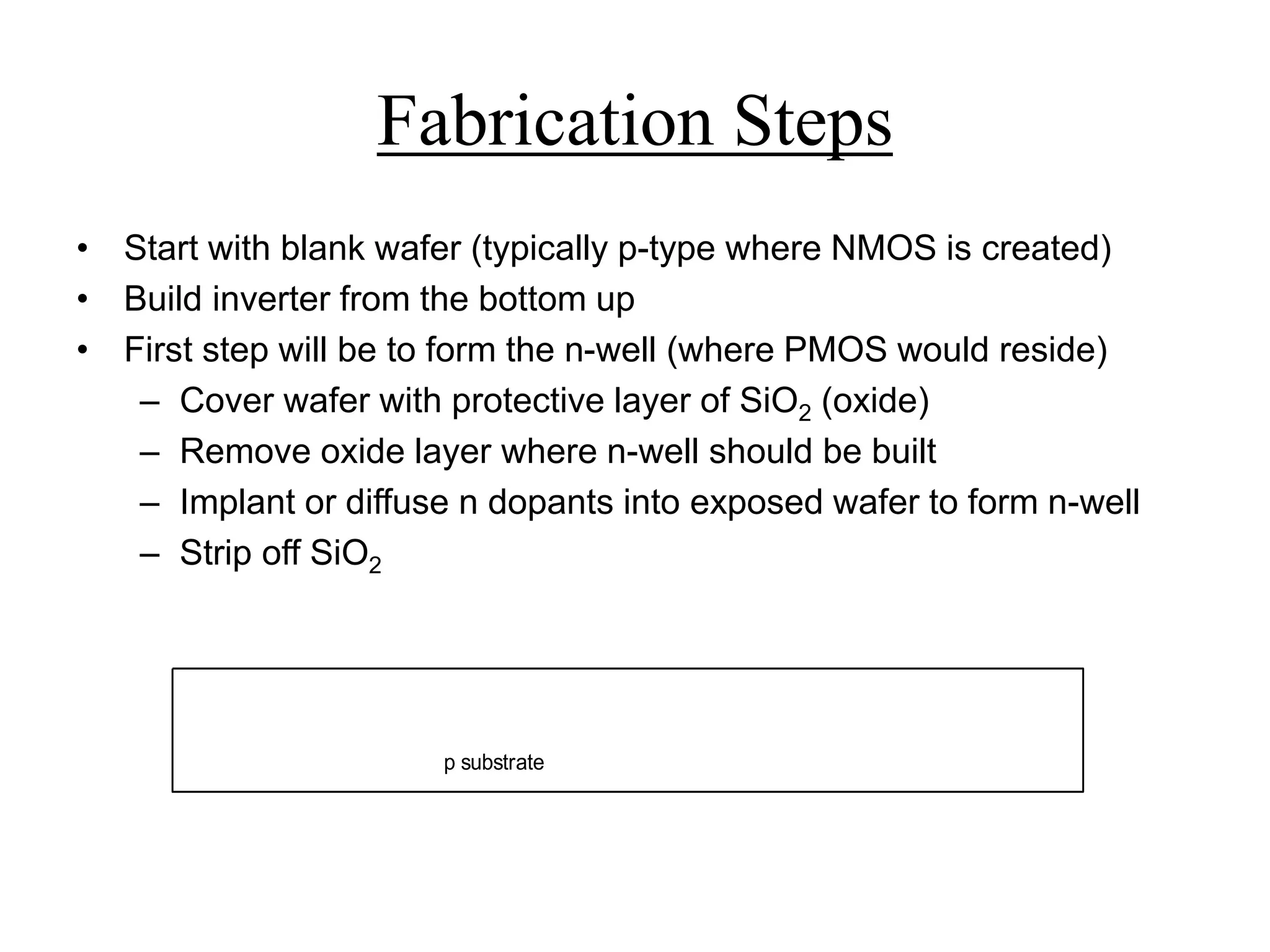 Cmos fabrication | PPTX