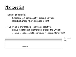 Cmos fabrication | PPTX