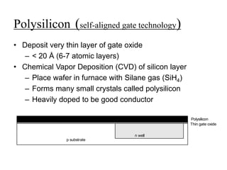 Cmos fabrication | PPTX