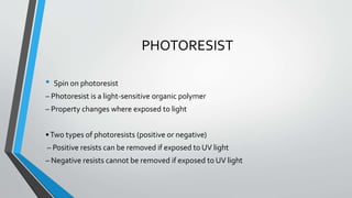 CMOS FABRICATION AND TECHNIQUES | PPTX