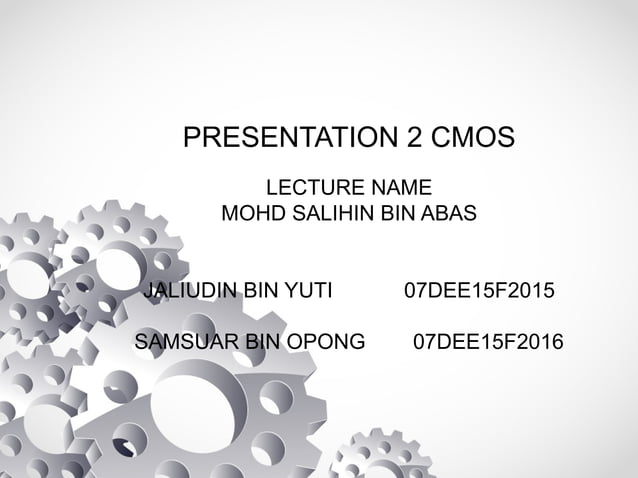 Cmos ic design (slides) | PPT