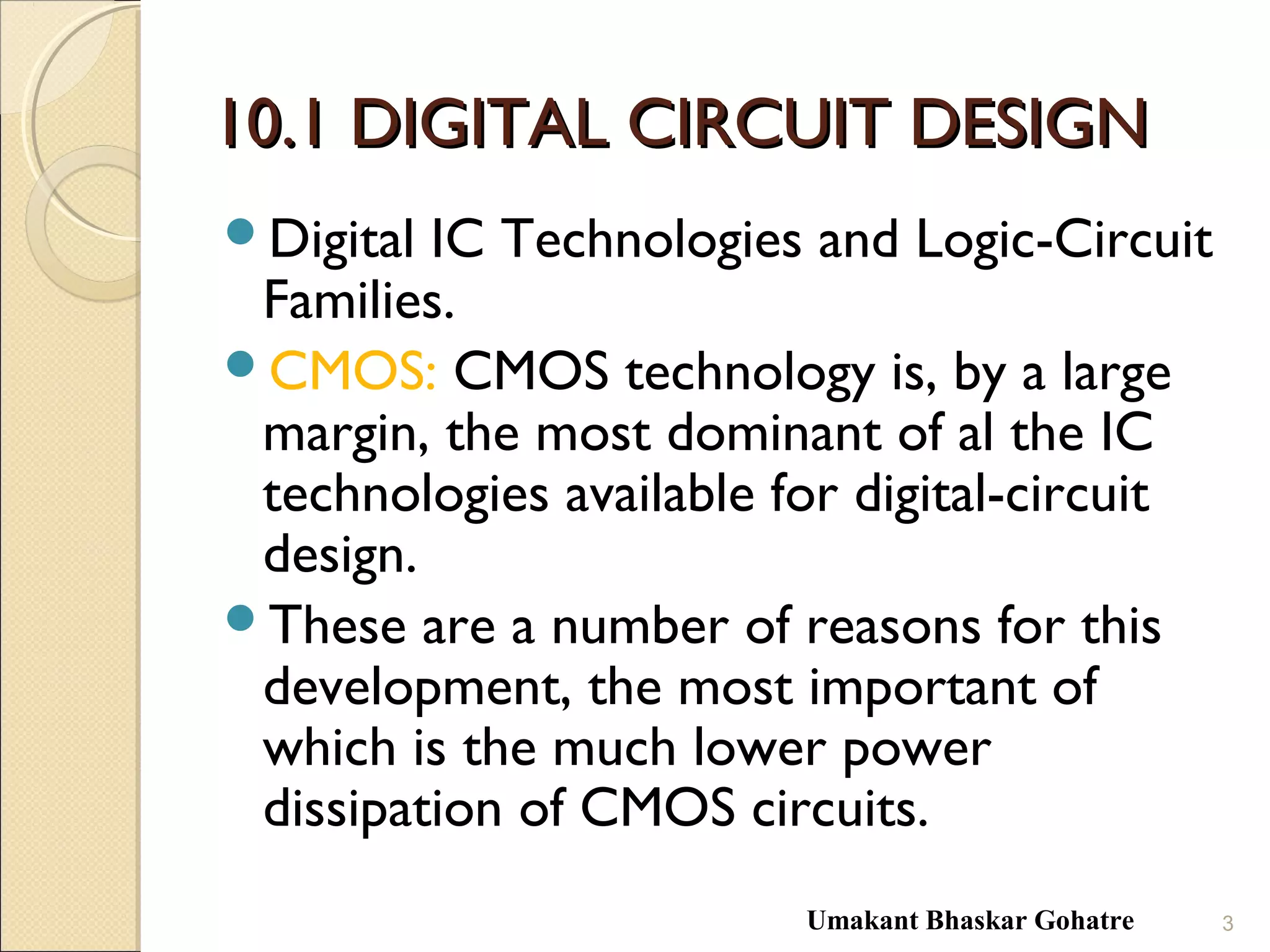 Cmos VLSI Design By umakant bhaskar gohatre | PPT | Consumer ...