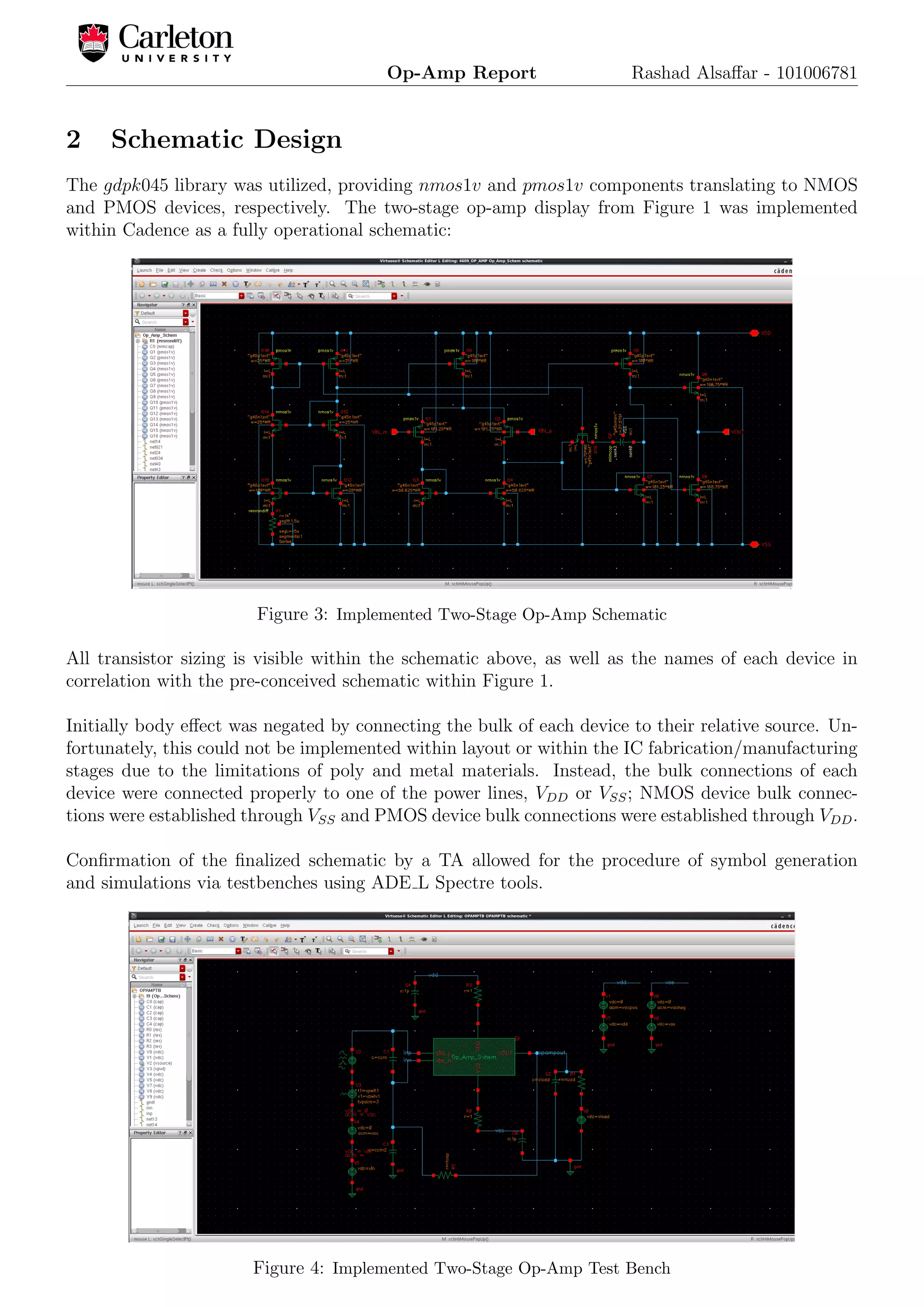 CMOS Operational Amplifier Design | PDF