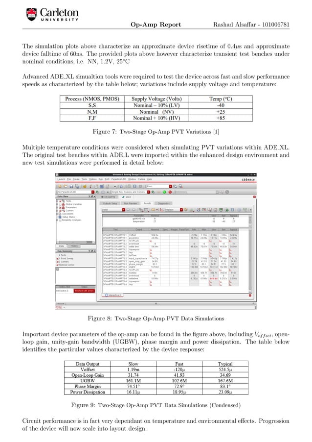 CMOS Operational Amplifier Design | PDF