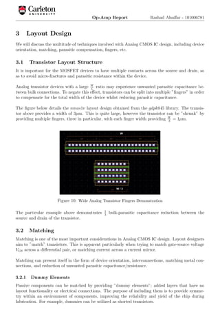 CMOS Operational Amplifier Design | PDF