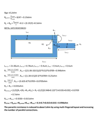 PARASITICS REDUCTION FOR RFIC CMOS LAYOUT AND IIP3 VS Q-BASED DESIGN ...
