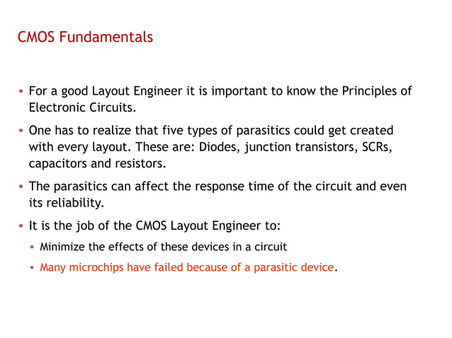 CMOS transistor and its concepts related | PPT