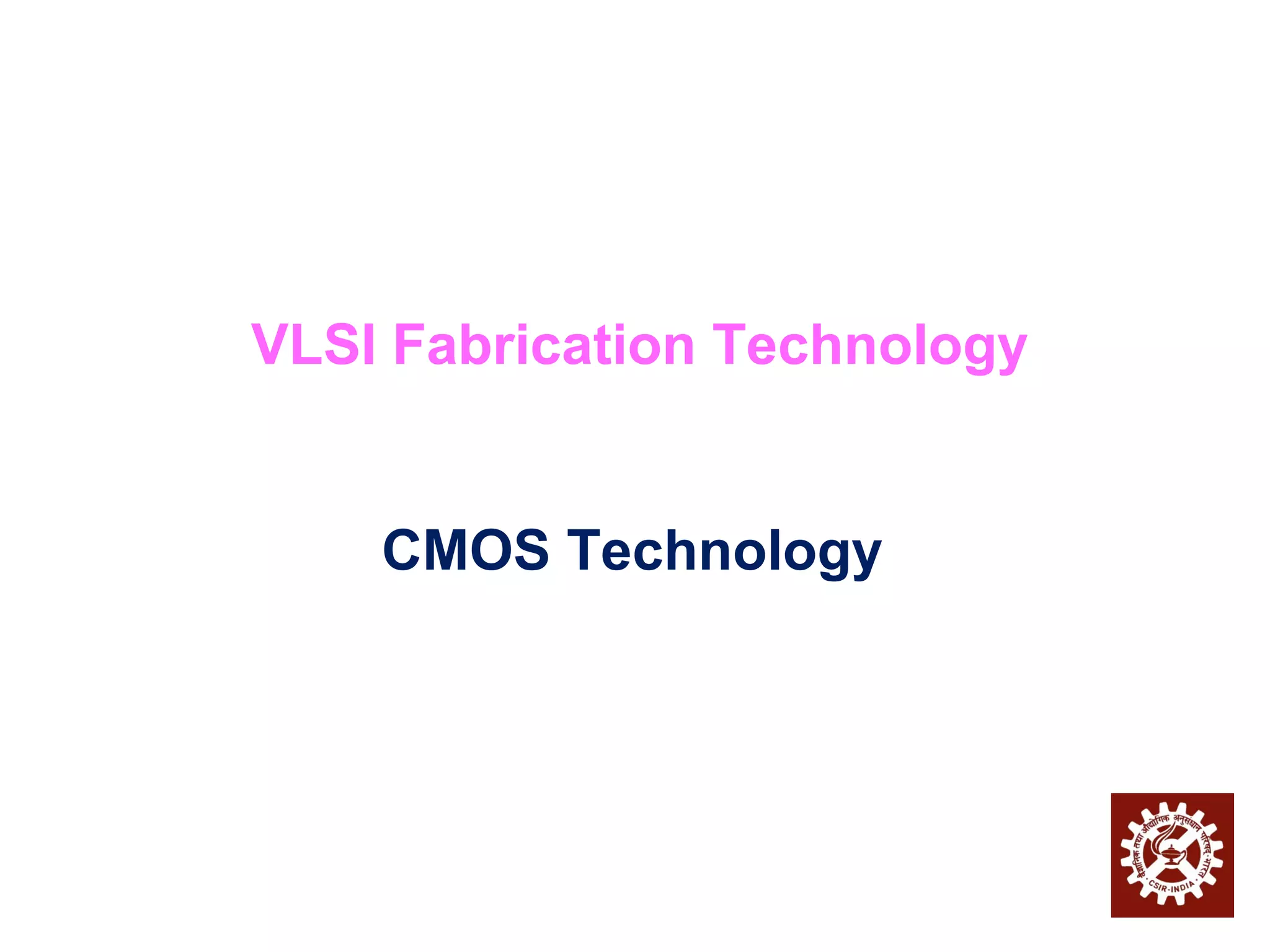 Cmos process flow | PPT