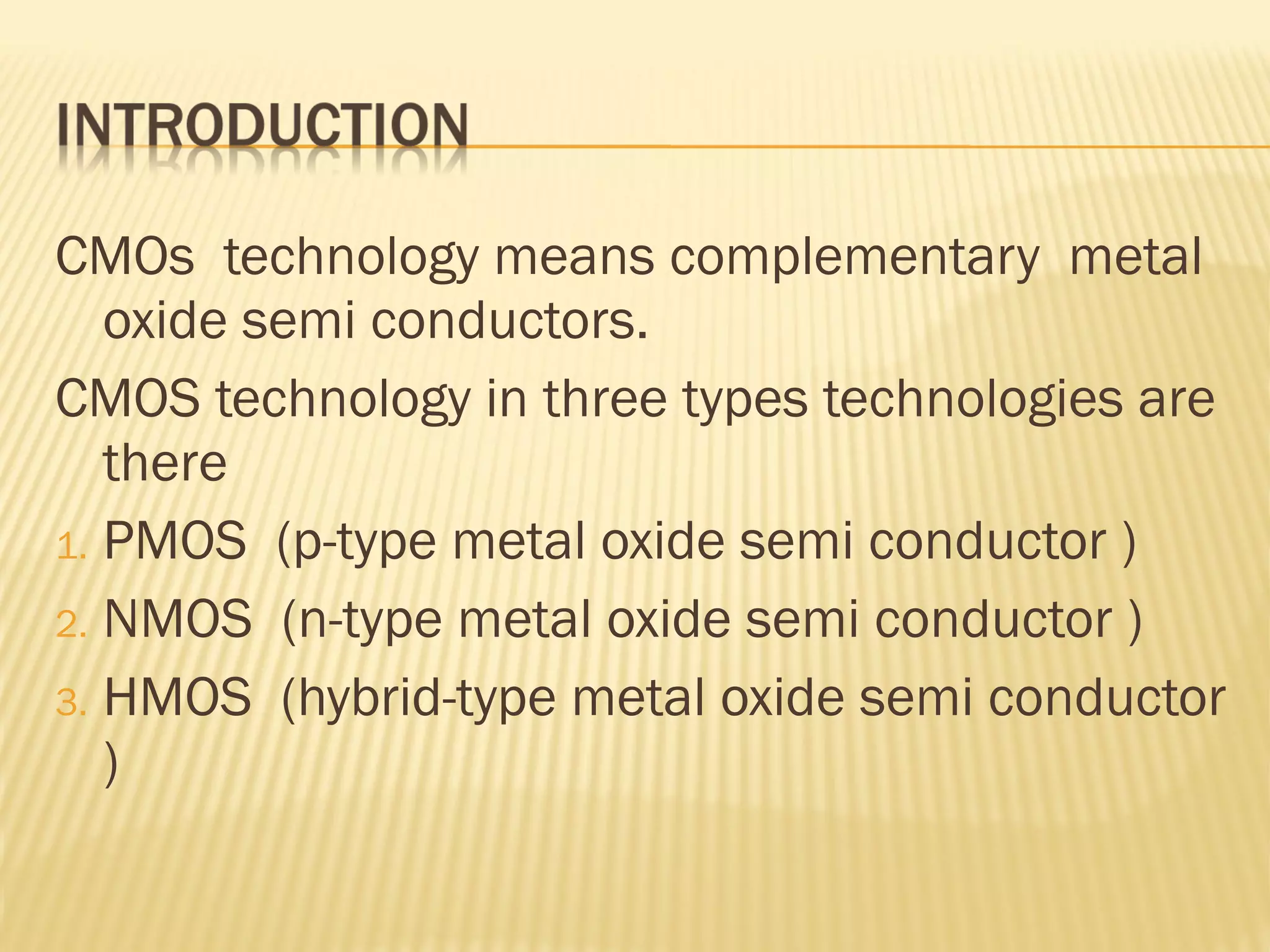 Cmos technology | PPT