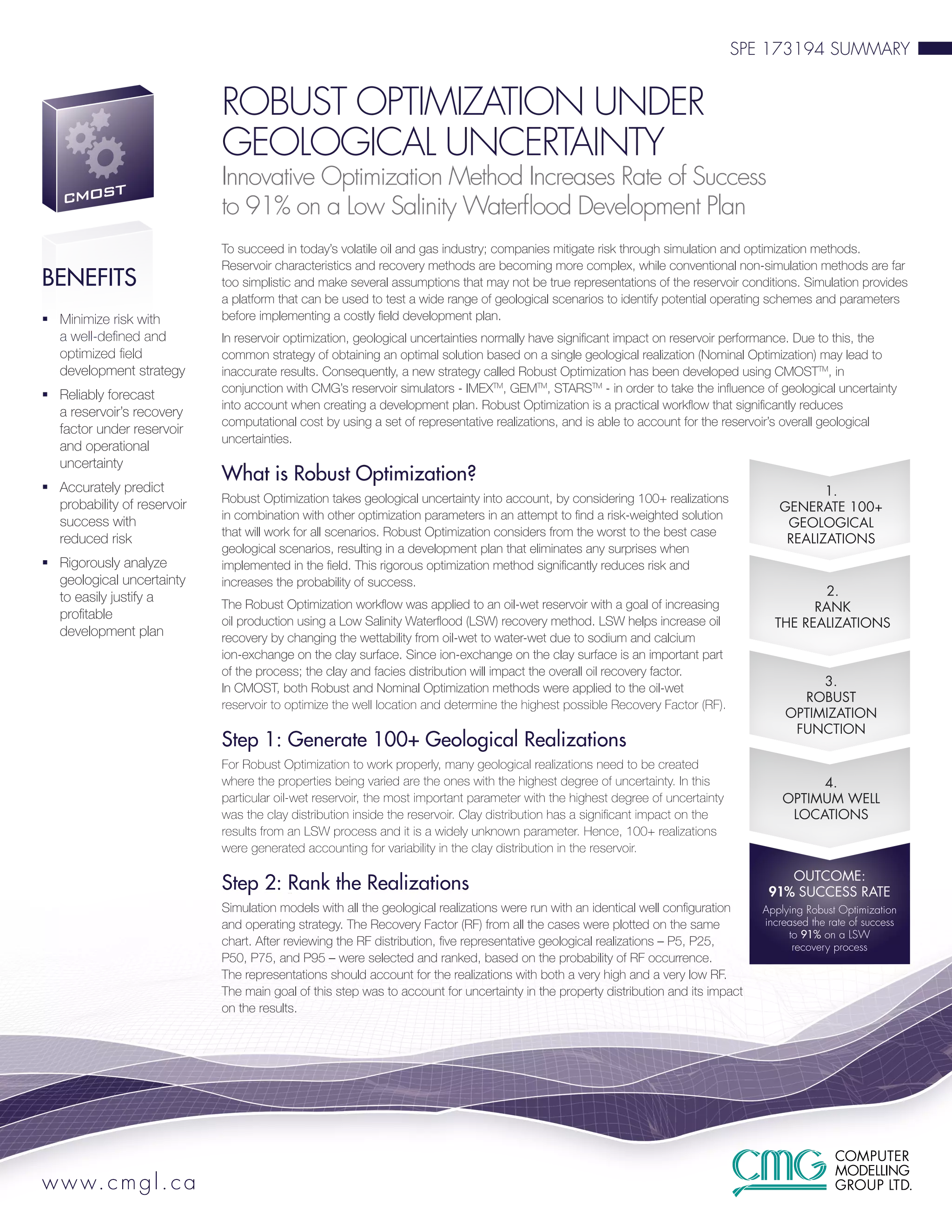 Robust Optimization Under Geological Uncertainty - Case Study by CMG | PDF
