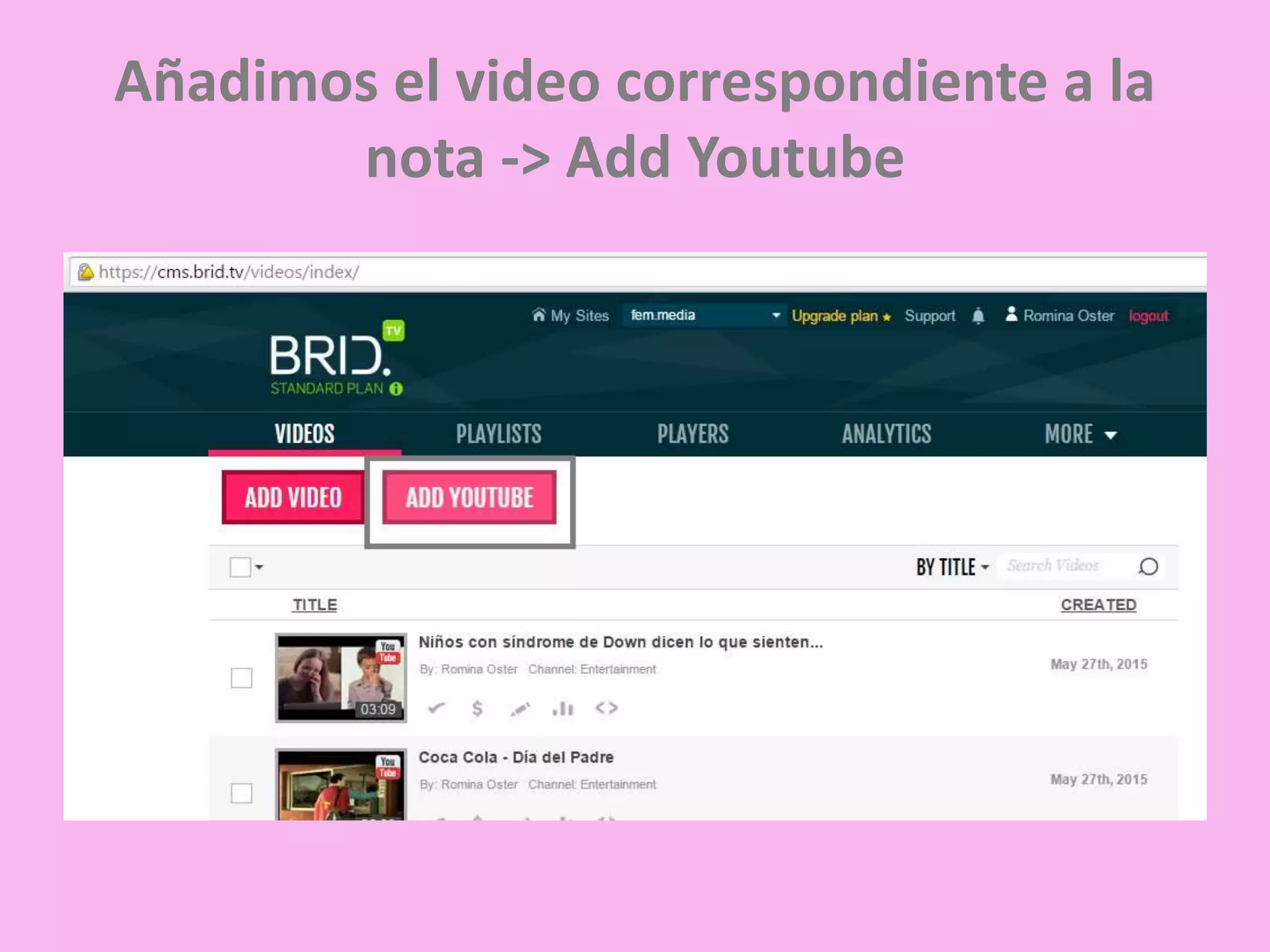 Cómo subir un video a brid de youtube con tag pre roll | PPT