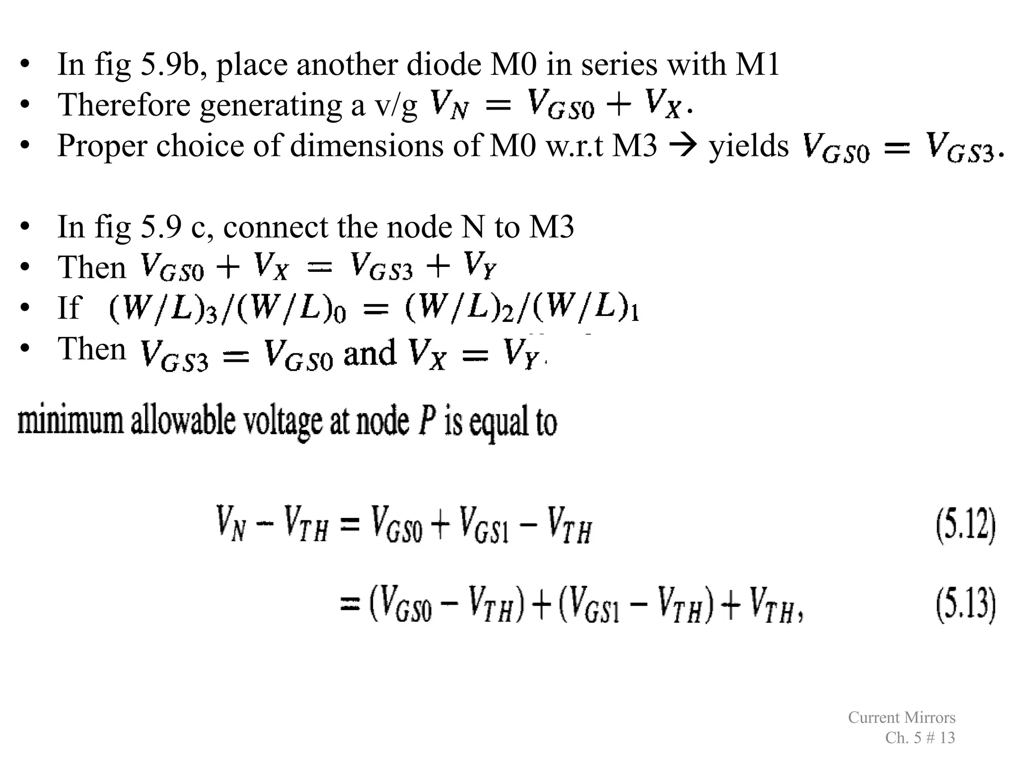 cmos Unit passive and active current mirrors 3 2023-24.ppt