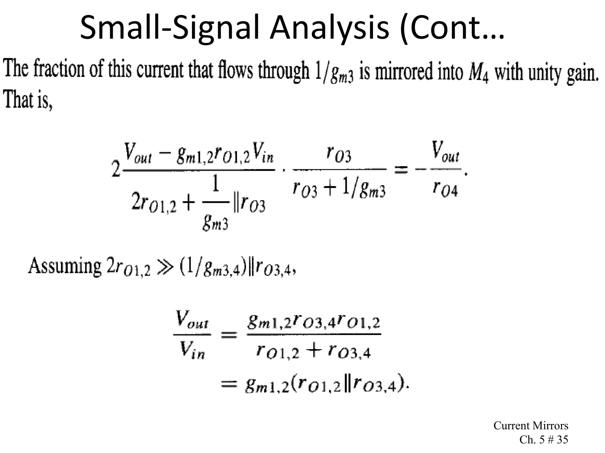 cmos Unit passive and active current mirrors 3 2023-24.ppt