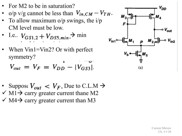 cmos Unit passive and active current mirrors 3 2023-24.ppt | Physics ...