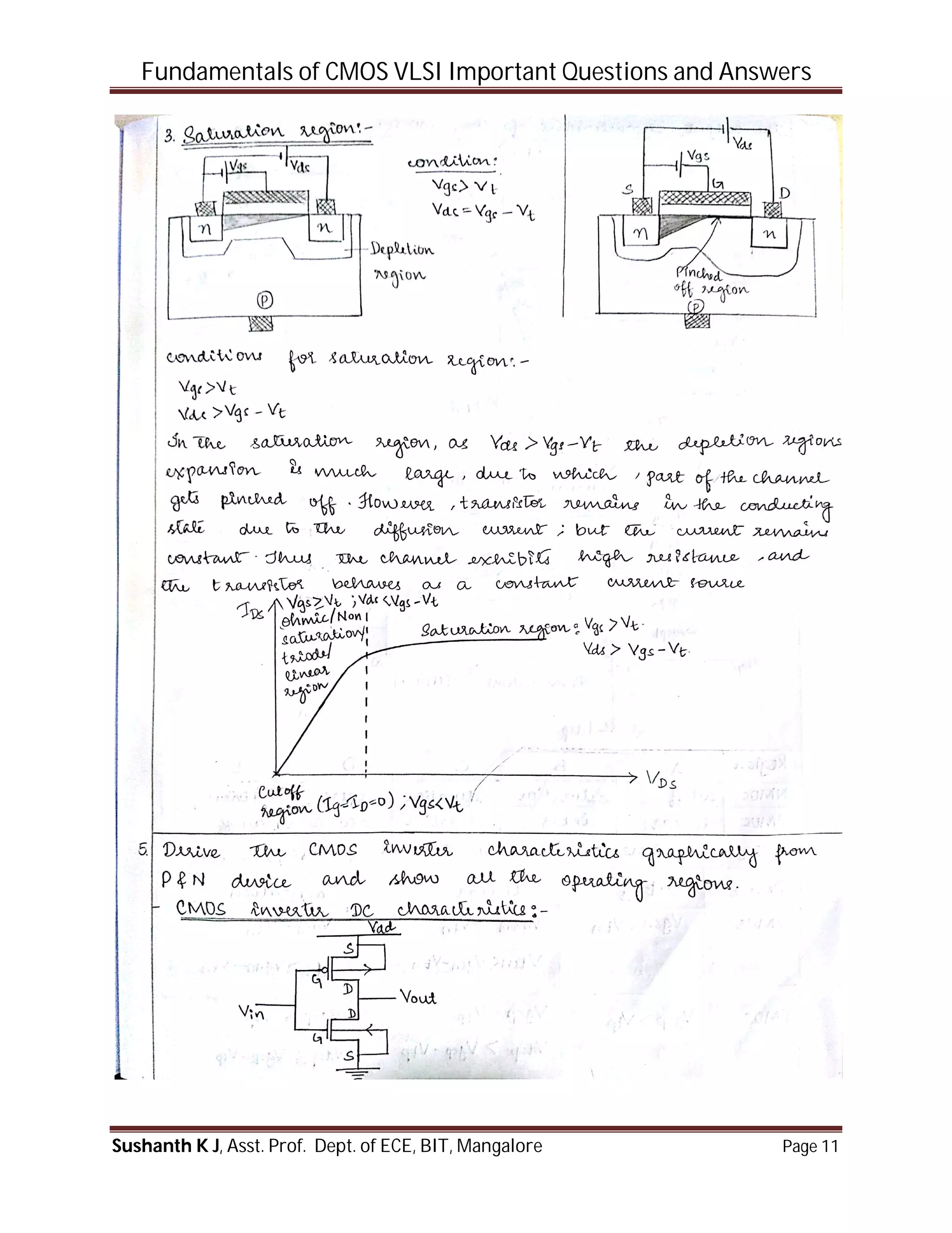 Fundamentals of CMOS VLSI Assignment questions with answers | PDF