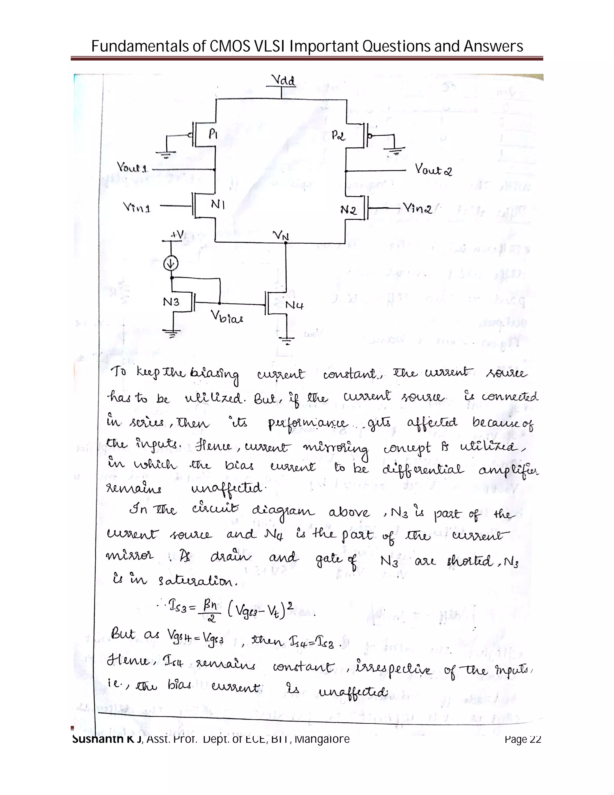 Fundamentals of CMOS VLSI Assignment questions with answers | PDF