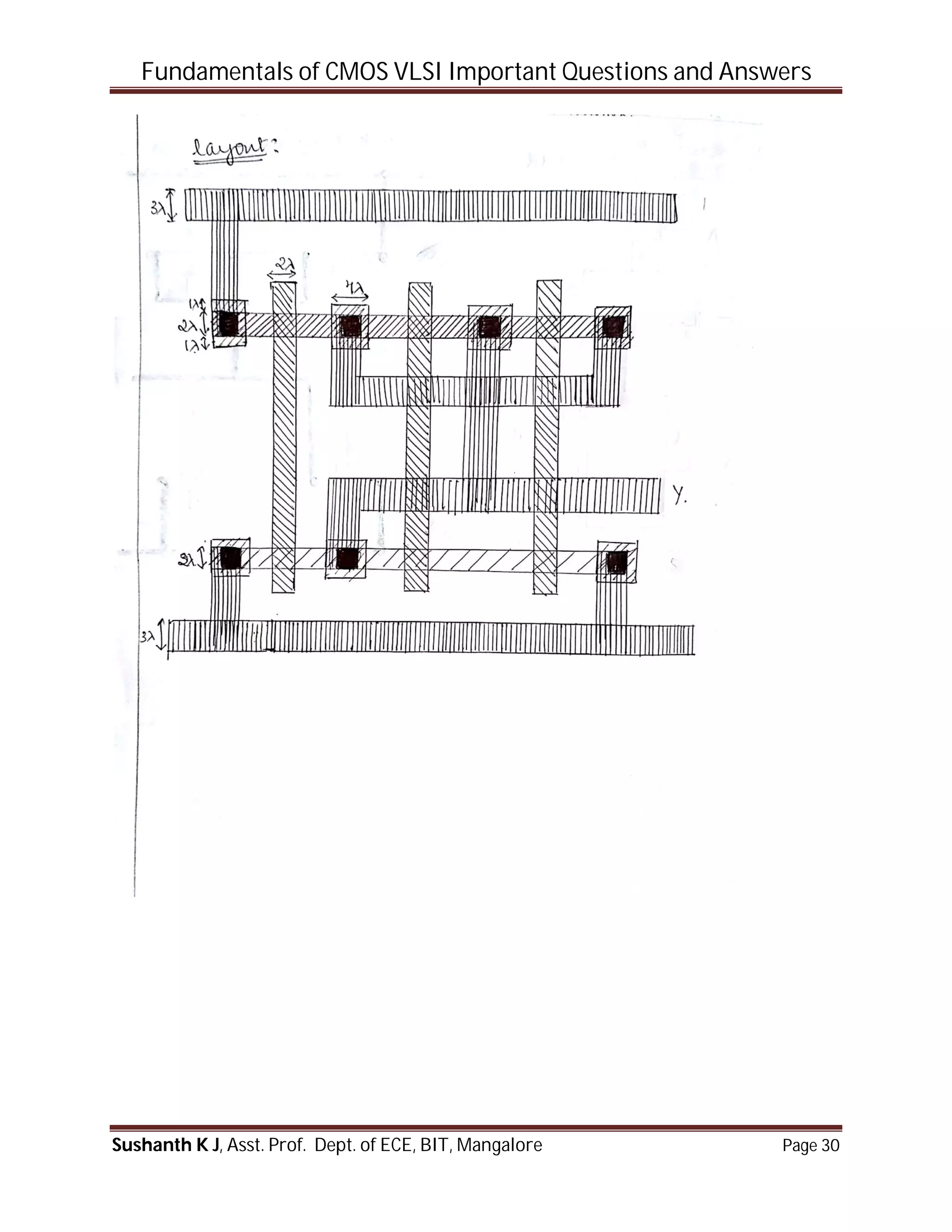 Fundamentals of CMOS VLSI Assignment questions with answers | PDF | Technology & Computing
