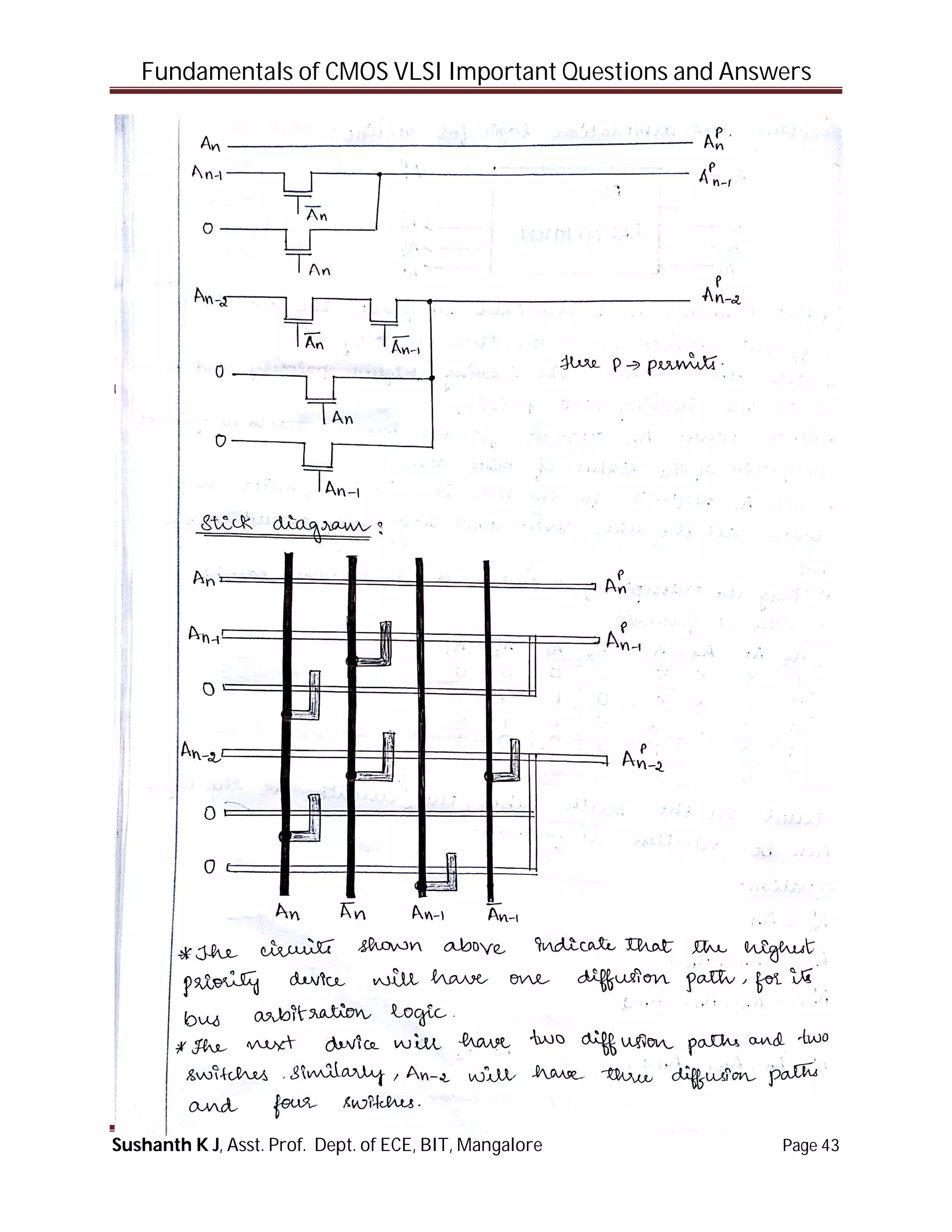 Fundamentals of CMOS VLSI Assignment questions with answers | PDF | Technology & Computing