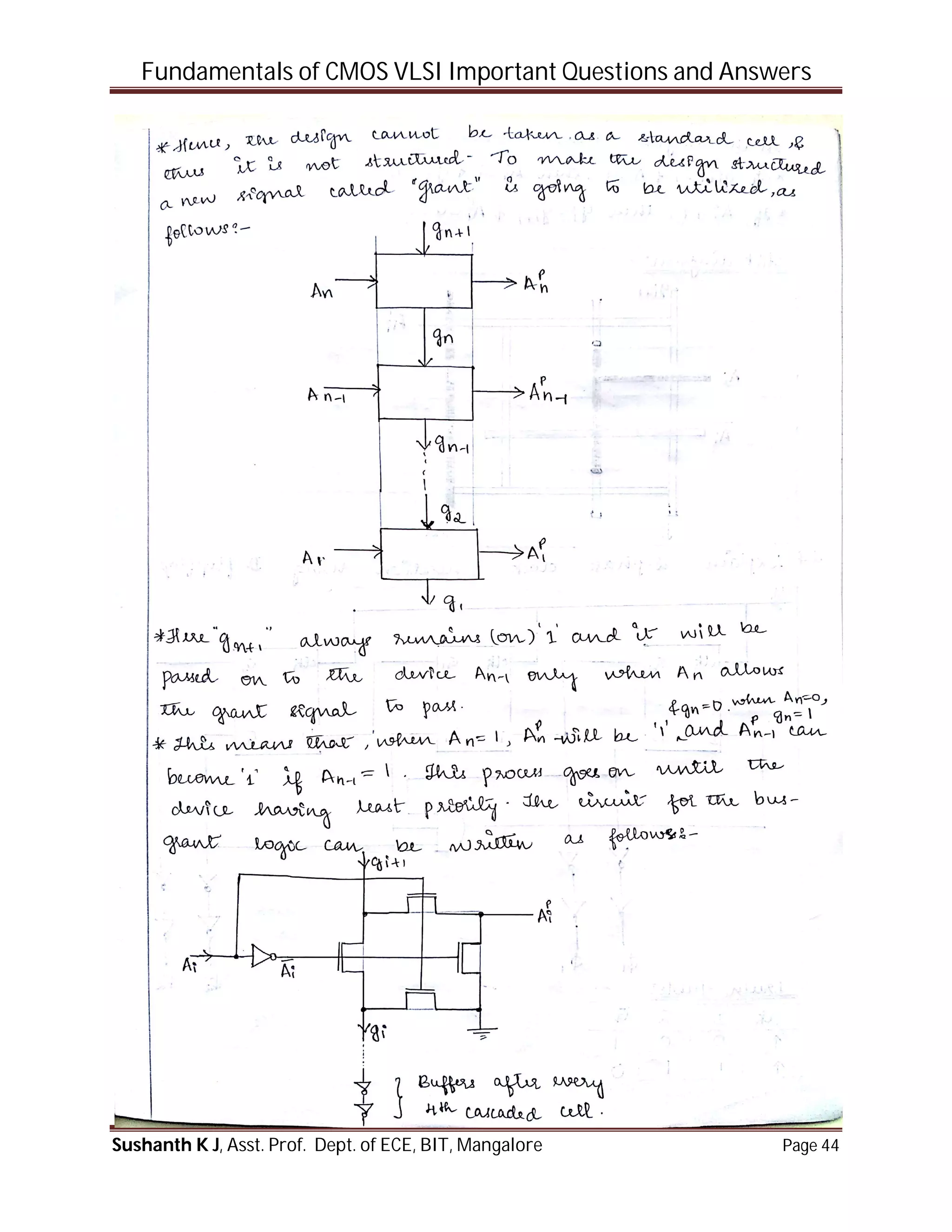 Fundamentals of CMOS VLSI Assignment questions with answers | PDF | Technology & Computing