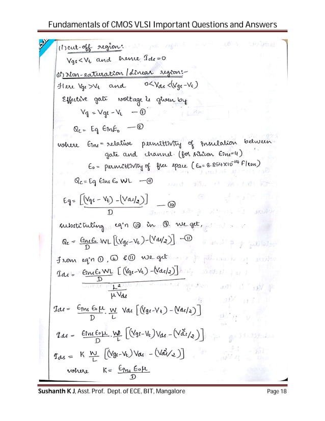 Fundamentals of CMOS VLSI Assignment questions with answers | PDF | Technology & Computing