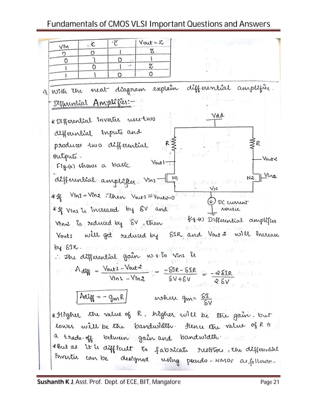 Fundamentals of CMOS VLSI Assignment questions with answers | PDF | Technology & Computing