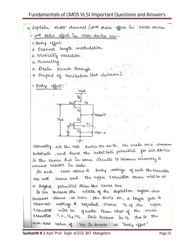 Fundamentals of CMOS VLSI Assignment questions with answers | PDF | Technology & Computing