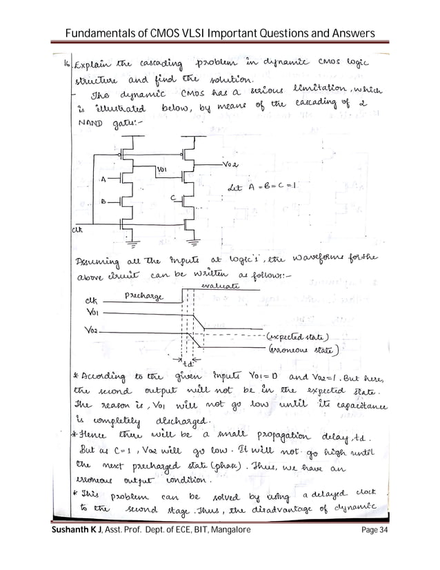 Fundamentals of CMOS VLSI Assignment questions with answers | PDF | Technology & Computing