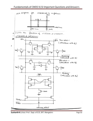 Fundamentals of CMOS VLSI Assignment questions with answers | PDF