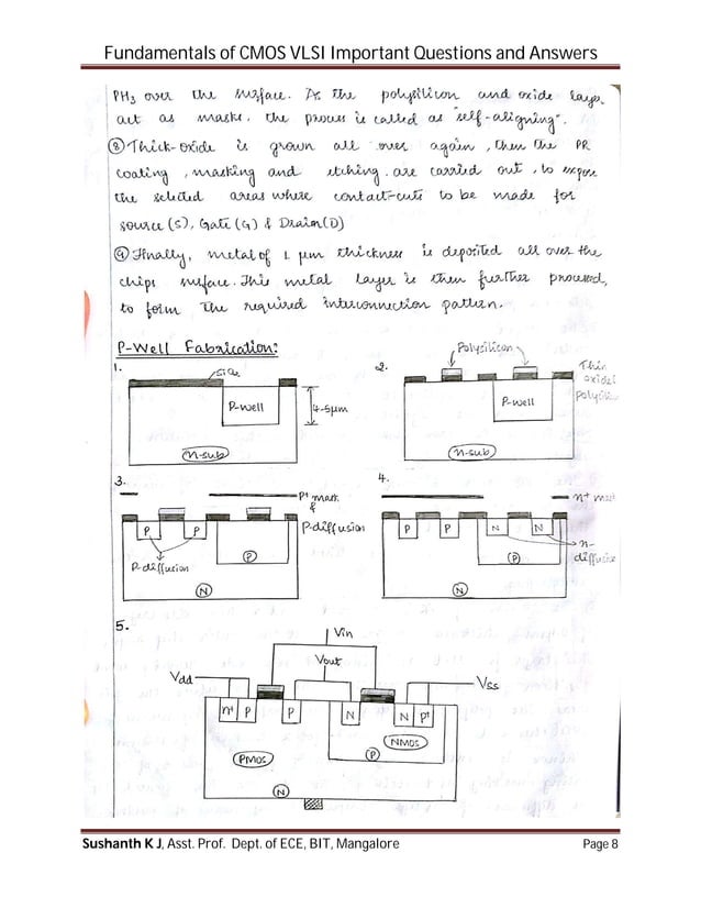 Fundamentals of CMOS VLSI Assignment questions with answers | PDF | Technology & Computing