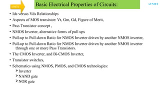 CMOS VLSI Design (Basic Electrical Properties of MOS and Bi-CMOS ...