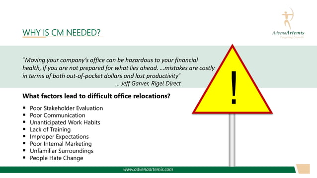 Change Management Overview - Office Relocations | PPT