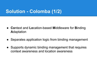 Dynamic Binding in mobile apps | PPT